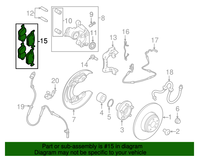 Má phanh sau Land Rover OEM Discovery Sport LR110327 , LR061385 – Parts ...