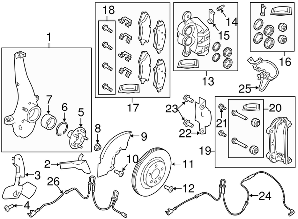 Má phanh trước Land Rover OEM LR110409 – Parts Viet Nam - Order Phụ ...
