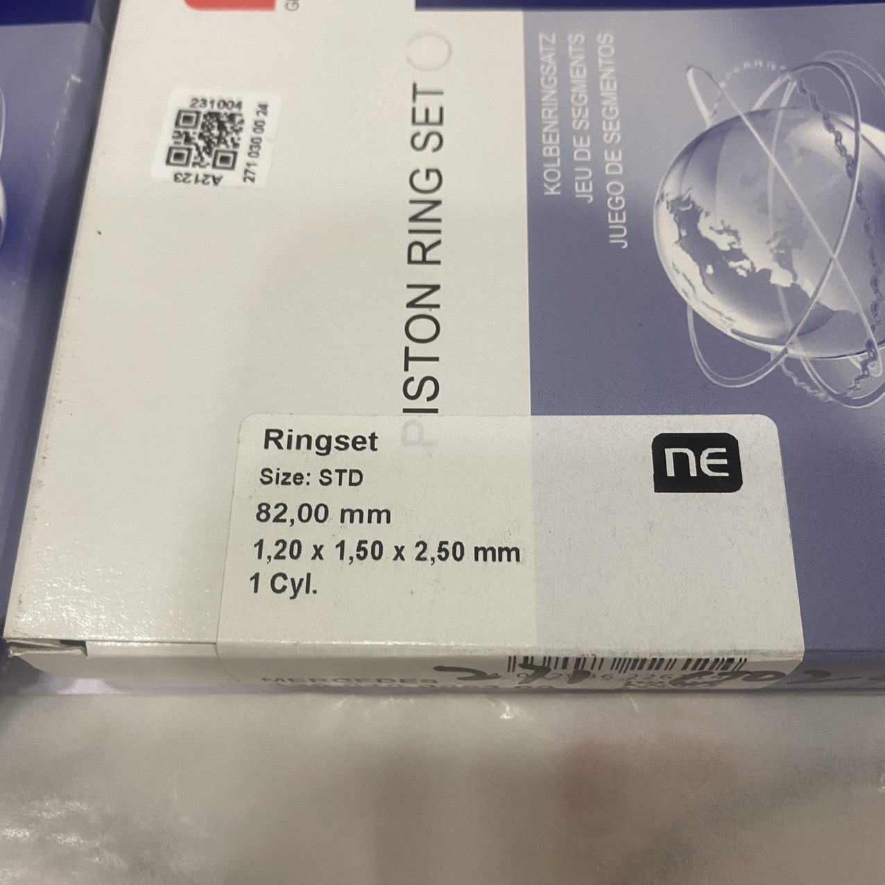 Xéc măng Mercedes C180, C250, SLK250, W204, E200, E250, E300, E350 W21 ...