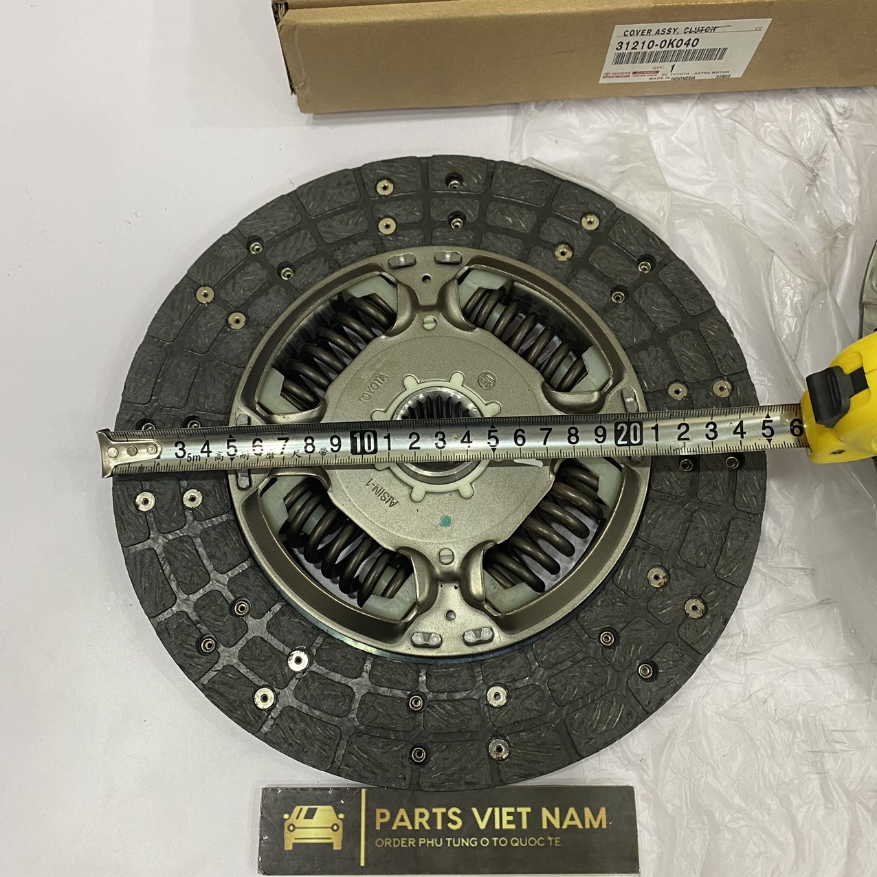 Bàn ép Toyota Fortuner 2KD máy dầu bản 26cm đời 2009 - 2016. Hàng Toyo ...