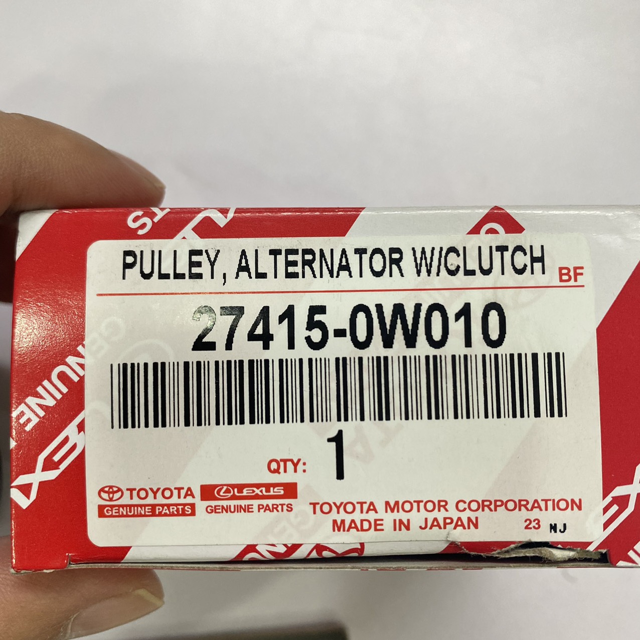 Puly máy phát Toyota Highlancer động cơ 2GR đời 2009 - 2015. Hàng INA ...
