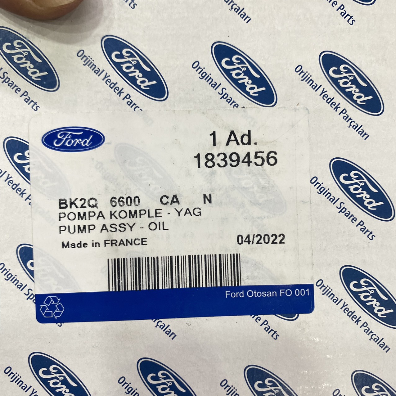 Bơm dầu động cơ Ford Ranger, Mazda BT50 máy 2.2 và 3.2 đời 2014 - 2019 ...