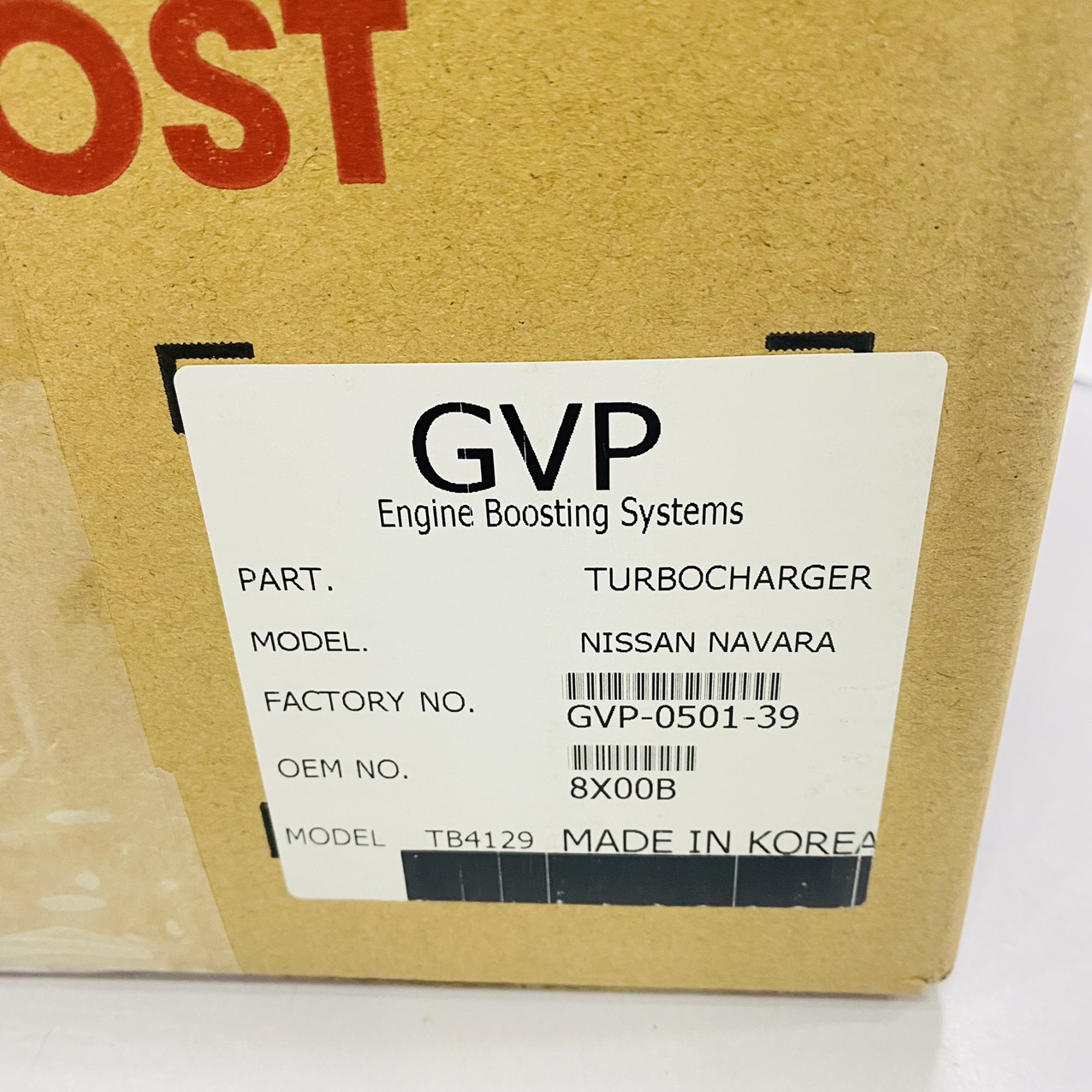 Turbo Nissan Navara NP300 YD25 đời 2012 - 2018. Hàng GVP Garrett Hàn Q ...