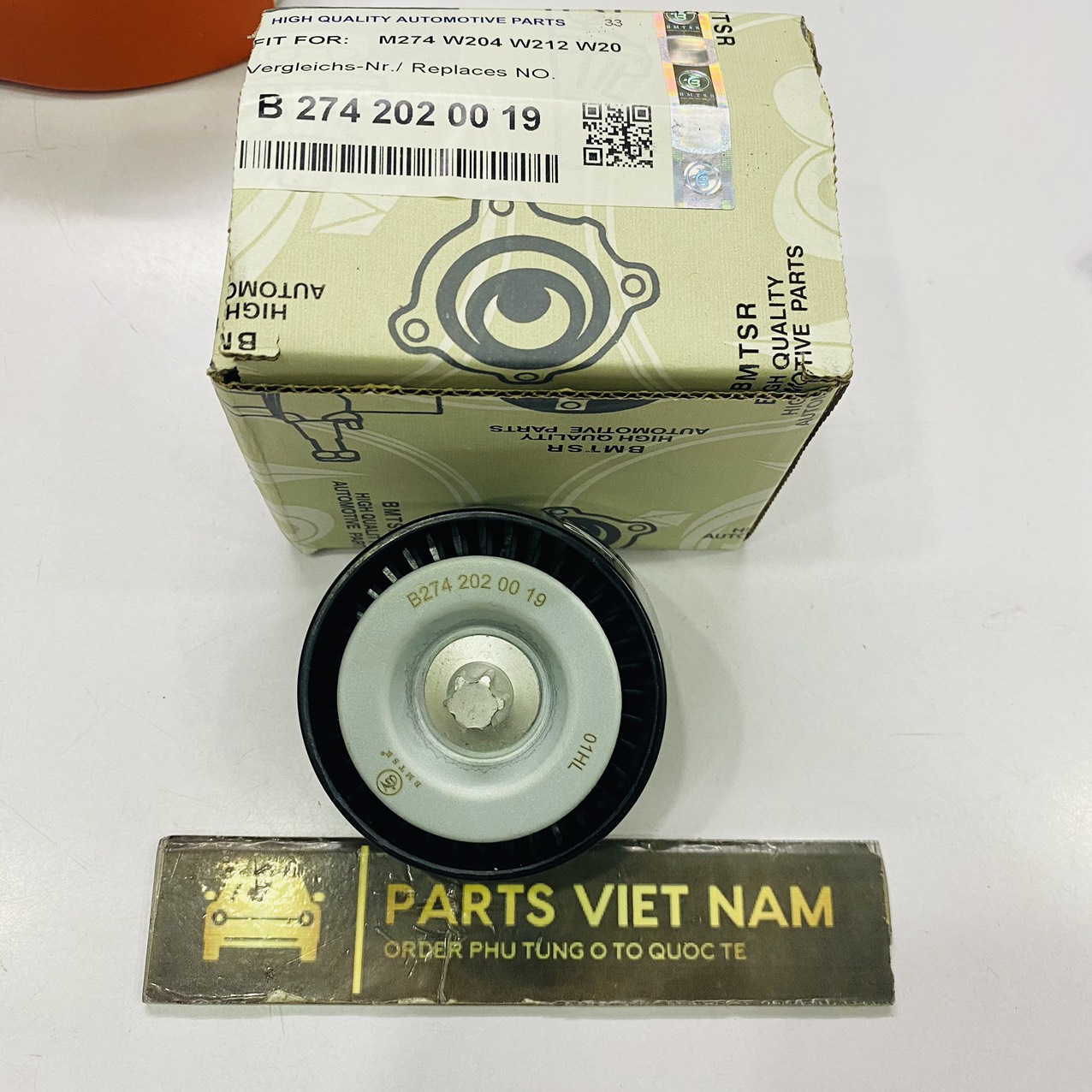 Bi tỳ hay puly tỳ trơn Mercedes W205 C200, C250, C300, C350, C63 AMG ...