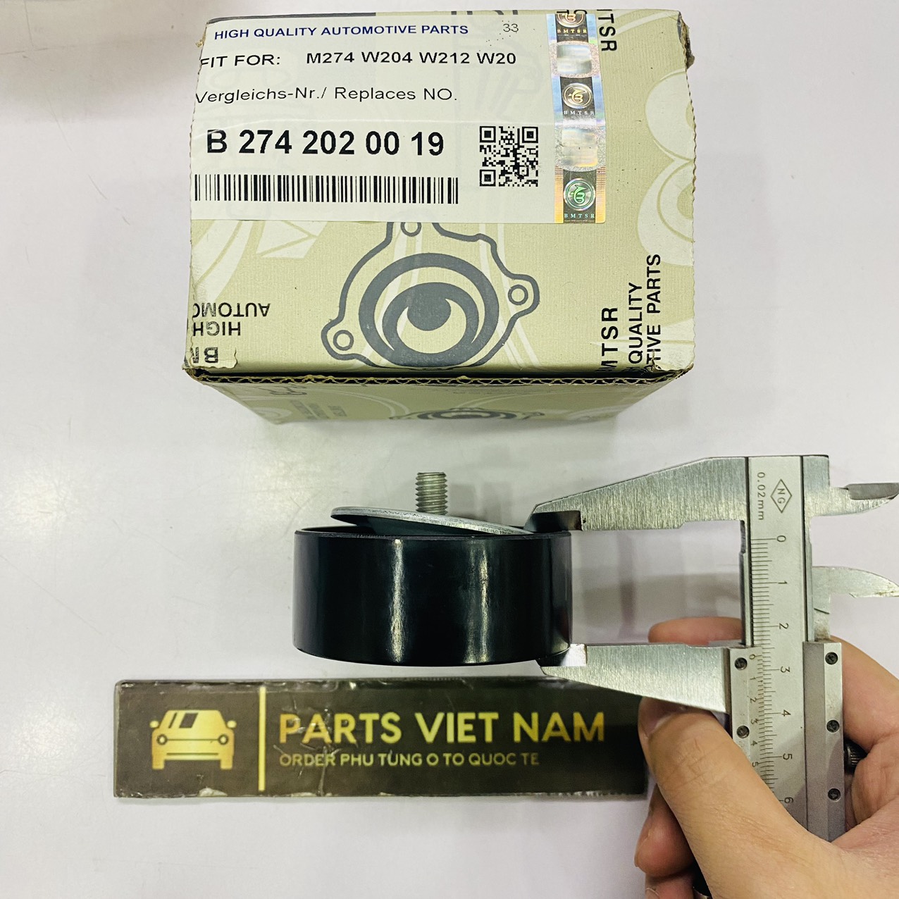 Bi tỳ hay puly tỳ trơn Mercedes W205 C200, C250, C300, C350, C63 AMG ...