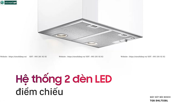 Máy hút mùi âm tủ Bosch TGB DHL755BL - Serie 4