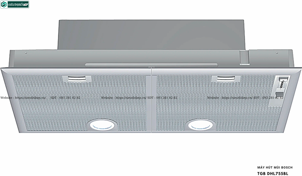 Máy hút mùi âm tủ Bosch TGB DHL755BL - Serie 4