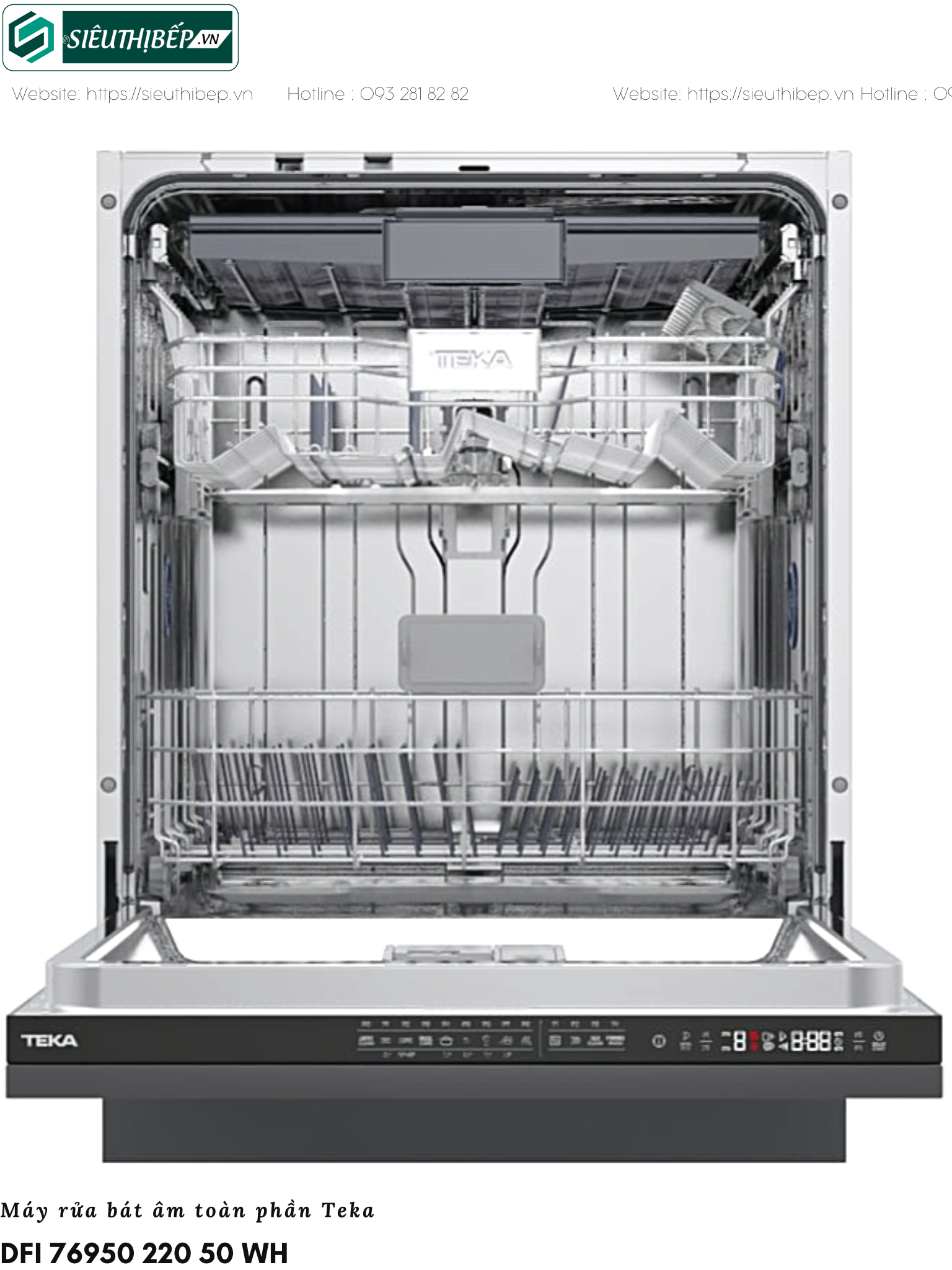 Máy Rửa Bát âm Toàn Phần Teka Dfi 76950 220 50 Wh Made In Turkey