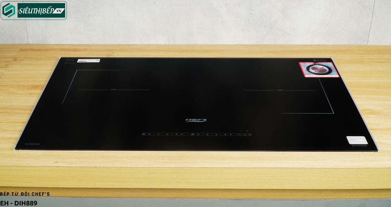 Bếp từ đôi Chef's EH - DIH889 Công nghệ Inverter tiết kiệm điện (Made