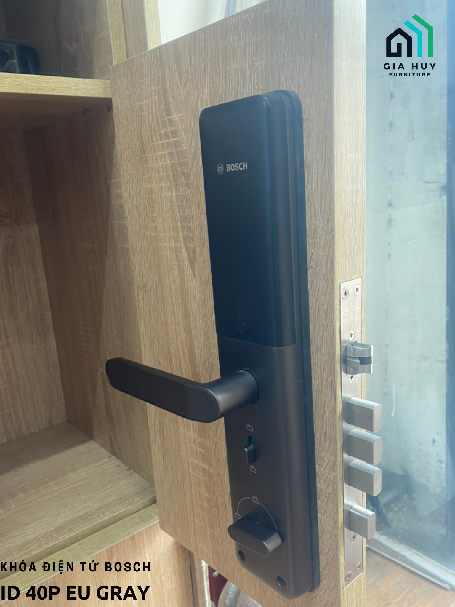 Khóa điện tử Bosch ID 40P EU GRAY / ID 40P EU AMBER GOLD hiện đại