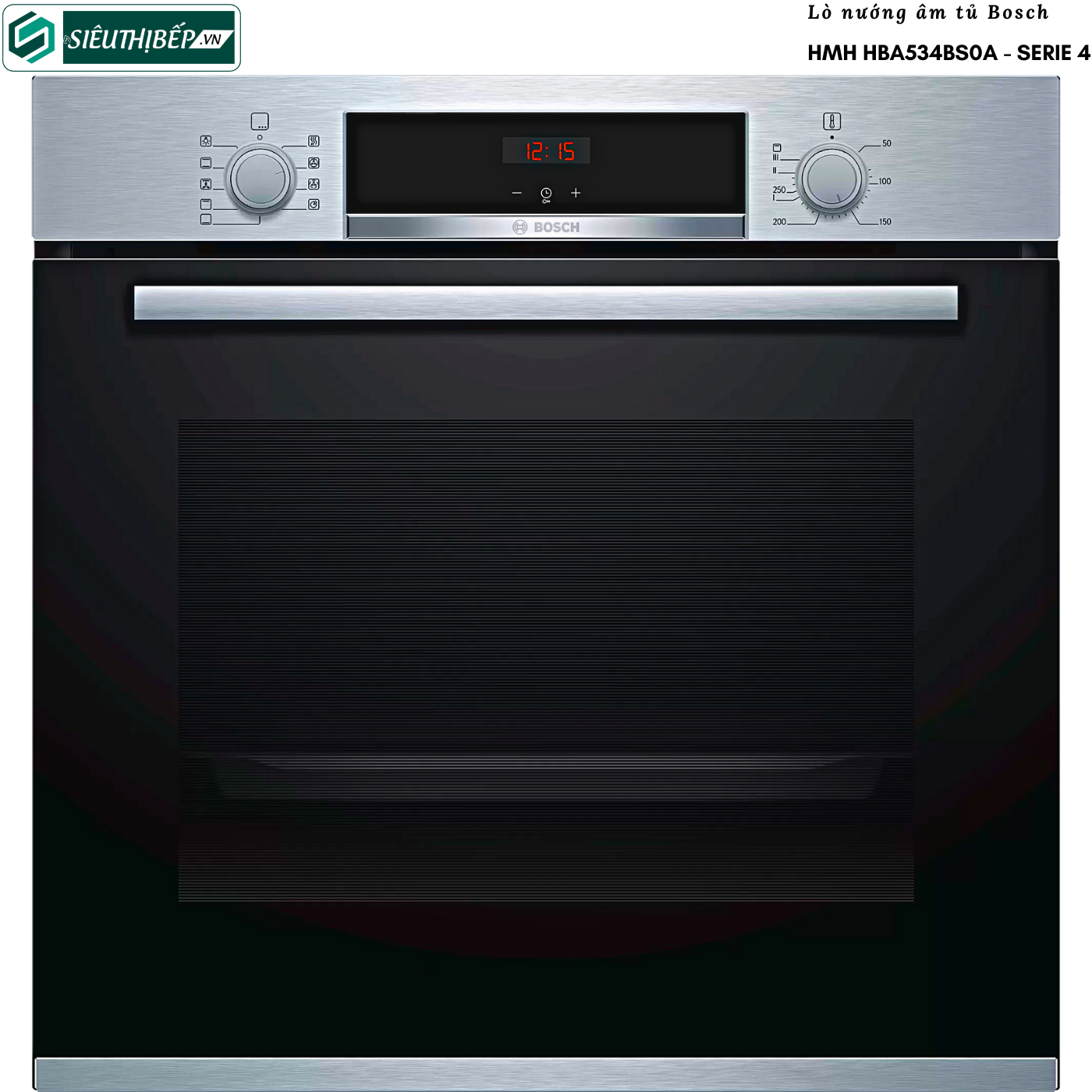 Lò nướng Bosch HMH HBA534BS0A - Serie 4 (71 Lít - Âm tủ)