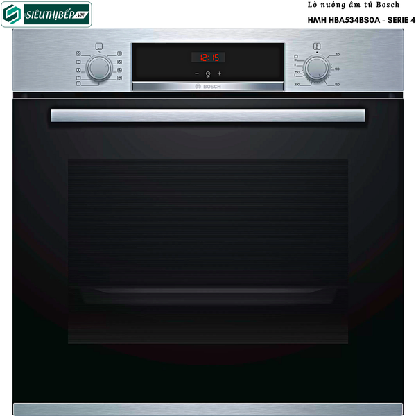 Lò nướng Bosch HMH HBA534BS0A - Serie 4 (71 Lít - Âm tủ)