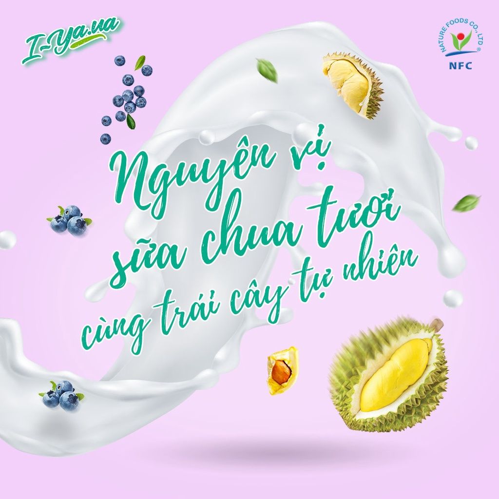 Sữa chua sấy ngũ sắc thăng hoa I.Yaua túi 25g (việt quất, sầu riêng, c ...
