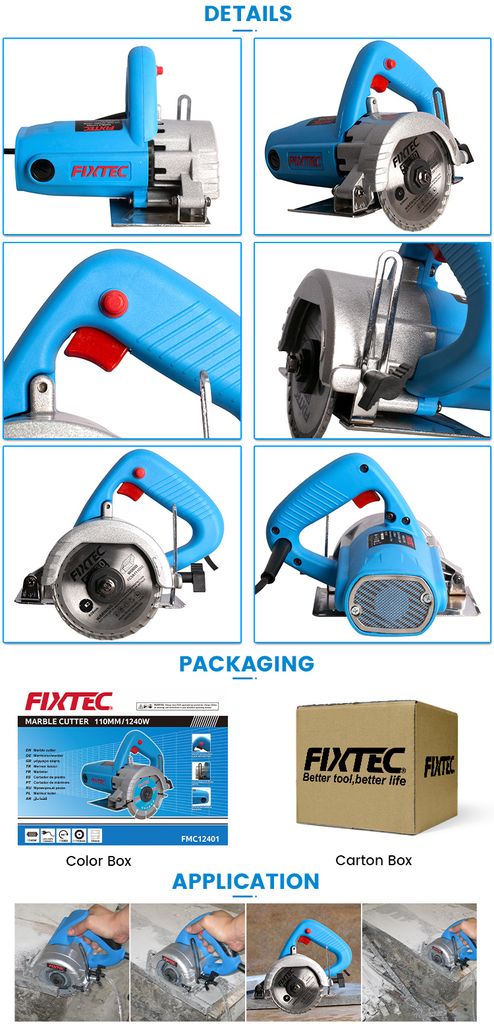 Máy cắt gạch cầm tay Fixtec model FMC12401 công suất: 1240 W – Tổng kho ...