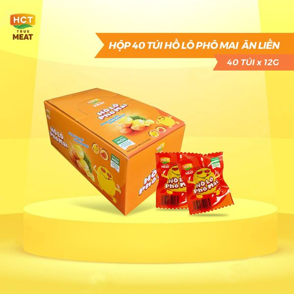 Hộp 40 túi Hồ lô phô mai ăn liền HCT True Meat– HCT FAMILY FOOD