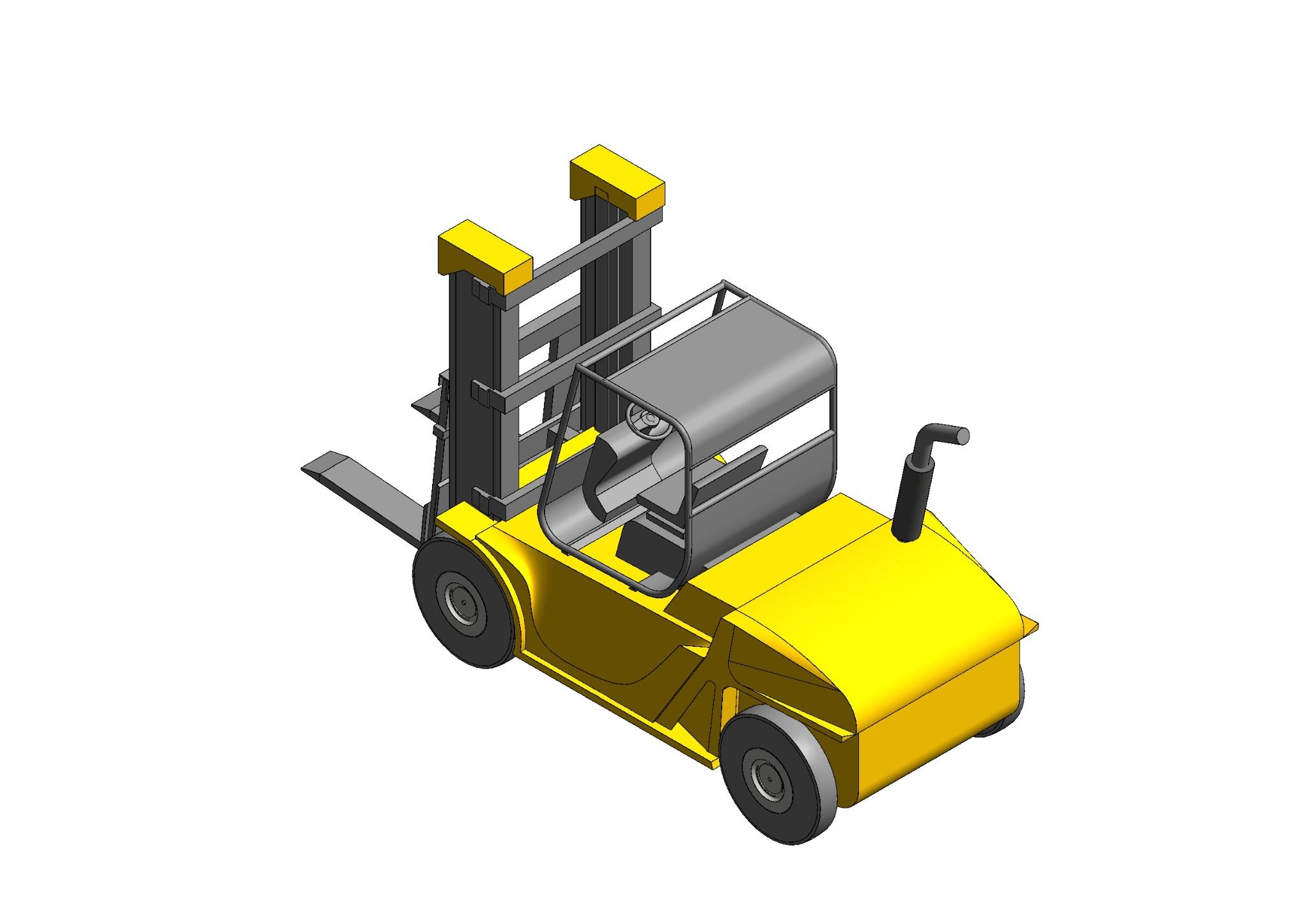 Free download Revit Family: Generic Forklift 3D Model – BIM MONO