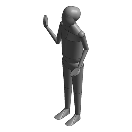 Revit Family - People Standing 3D Generic Model – BIM MONO
