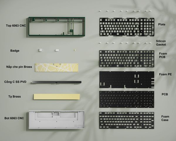 [Extra] 98-Line Keyboard Kit – The Keebs Store