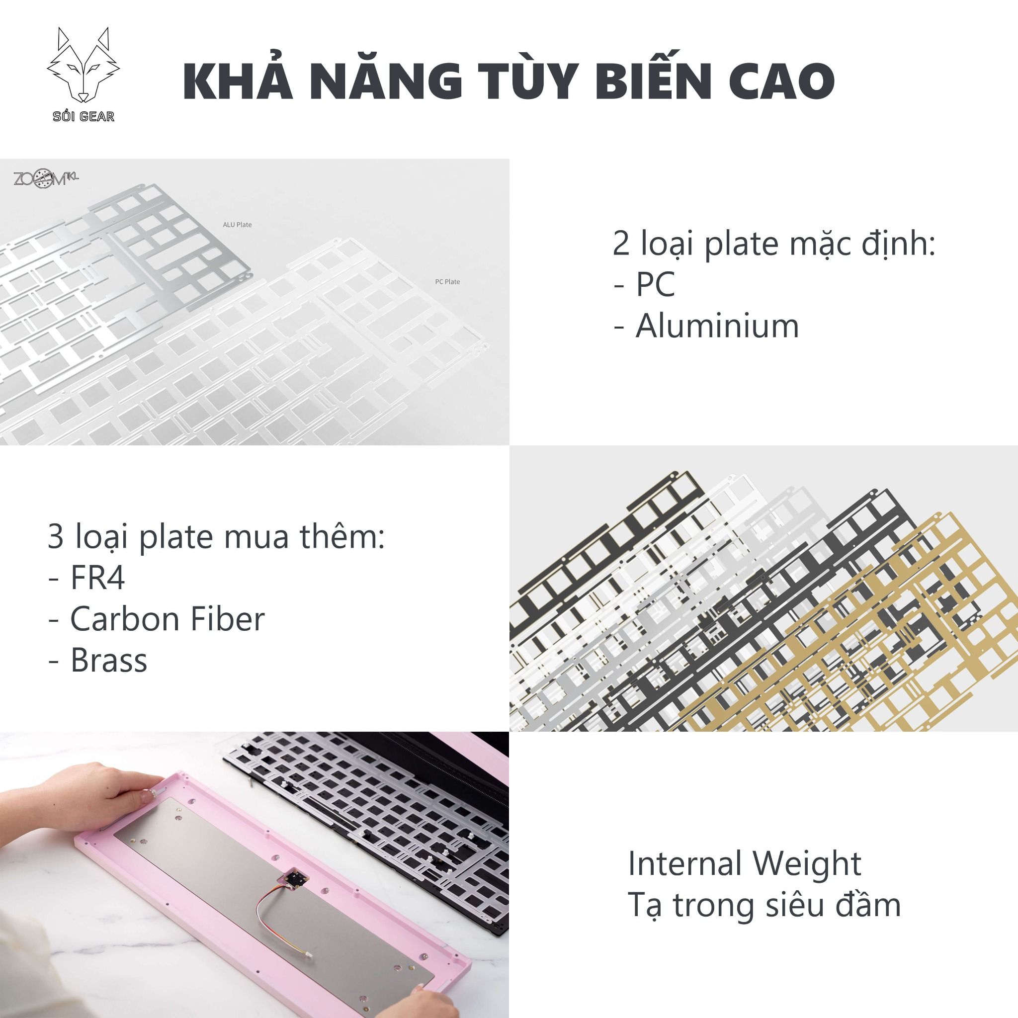 ZoomTKL Keyboard Kit – The Keebs Store