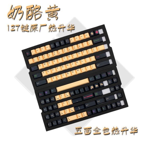 Set Keycap Cheese 127 – The Keebs Store