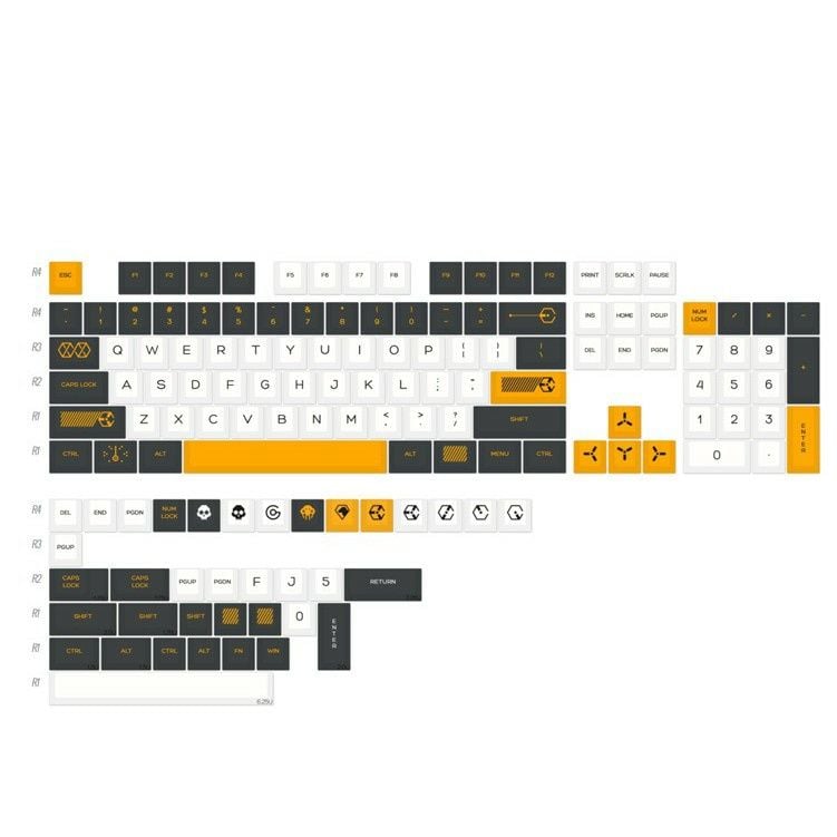 Set Keycap Cherry Virtual War (Alpha Trăng) – The Keebs Store