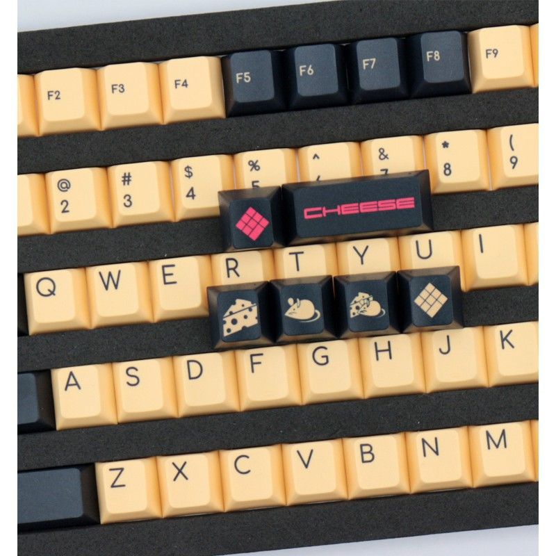 Set Keycap Cheese 127 – The Keebs Store