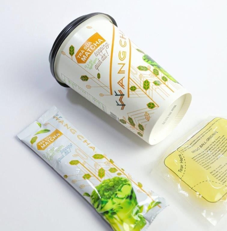 Trà Sữa Tự Pha, Tiện Lợi Wangcha Vị Matcha Ly 100gr Lê Trình