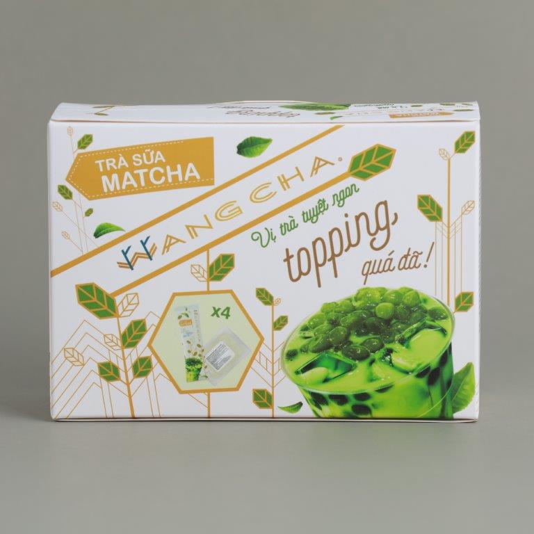 Trà Sữa Tự Pha, Tiện Lợi Wangcha Vị Matcha Hộp 400gr Lê Trình