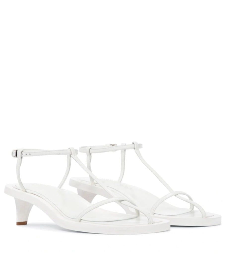 MARE LEATHER SANDAL - WHITE – Mare Official