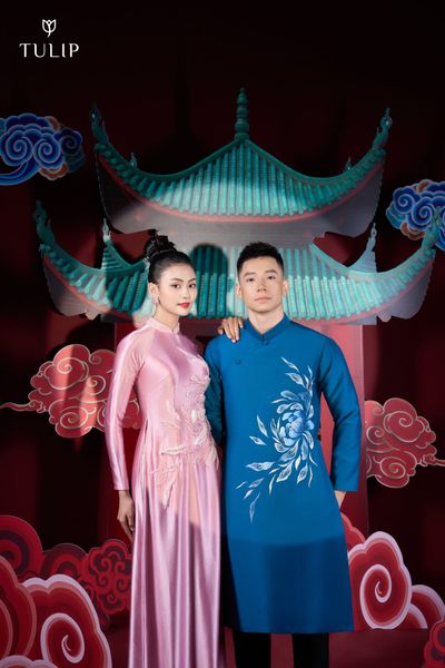 ÁO DÀI ĐÔI THIÊN CÚC - aodaitulipvn