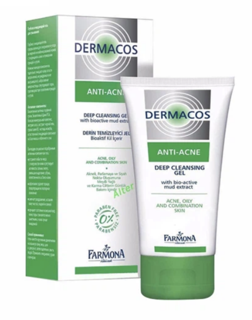 Sữa Rửa Mặt Dermacos Anti-Acne Deep Cleansing Gel 150mlSữa Rửa Mặt ...