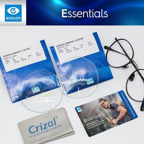 Đa Tròng Essilor Essentials Everyday Lọc Ánh Sáng Xanh Thông Minh Chi ...