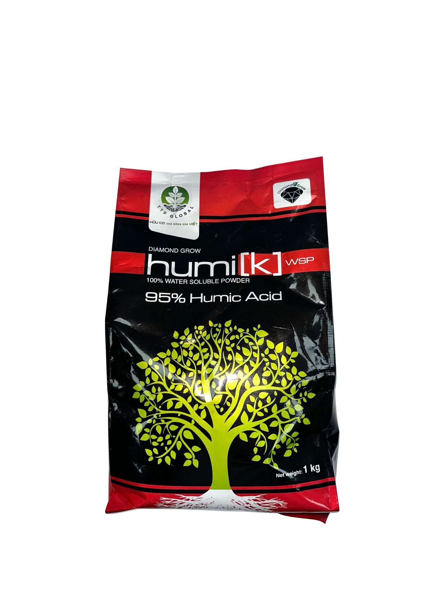 Phân bón Diamond Grow®Humi[K] WSP (Dạng bột) – Túi 1kg – KIM NGÂN GIAO