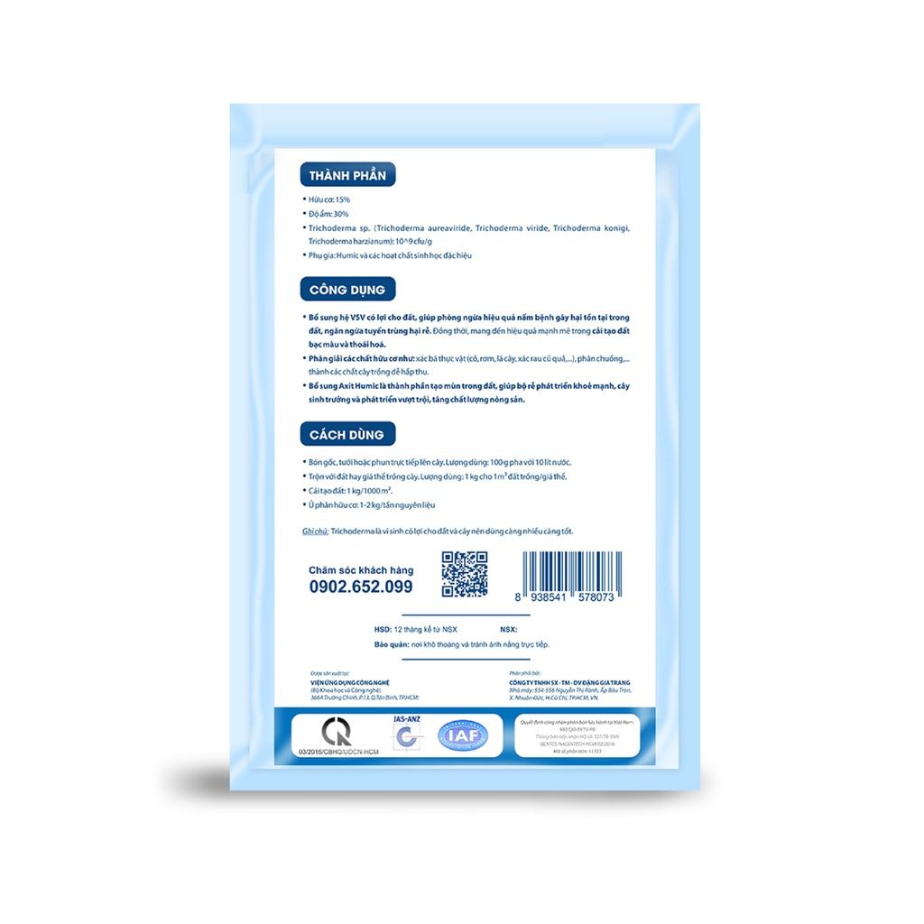 Chế phẩm nấm đối kháng Trichoderma Plus Sfarm - Gói 1KG – KIM NGÂN GIAO