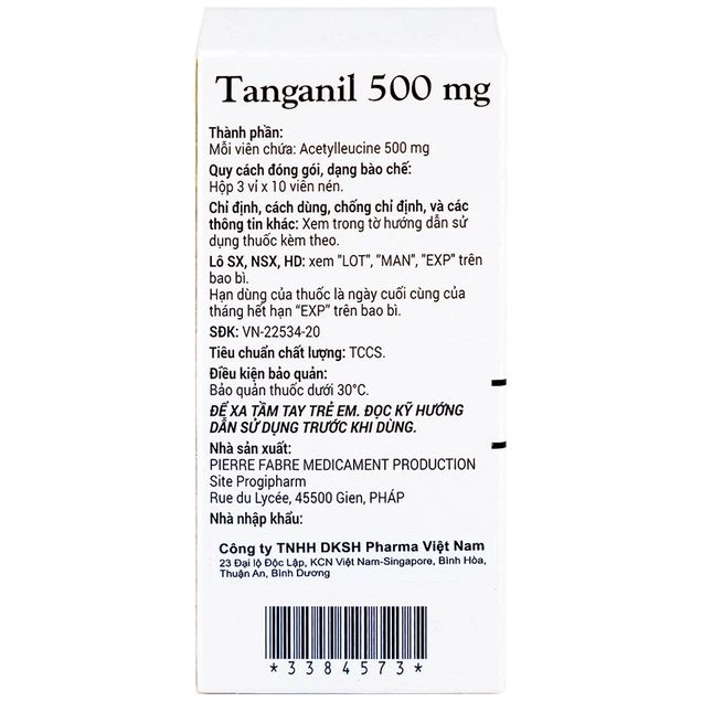 Tanganil 500mg – dalieuonline