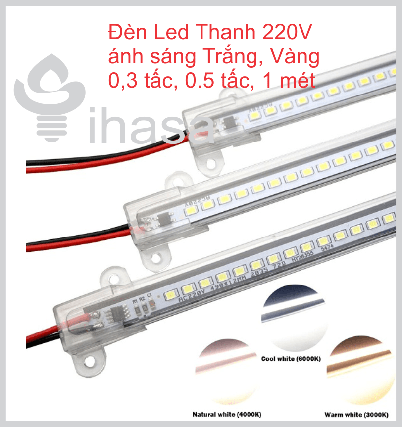 Led Thanh 3 tấc 220V (ánh sáng trắng, vàng) – ihasa