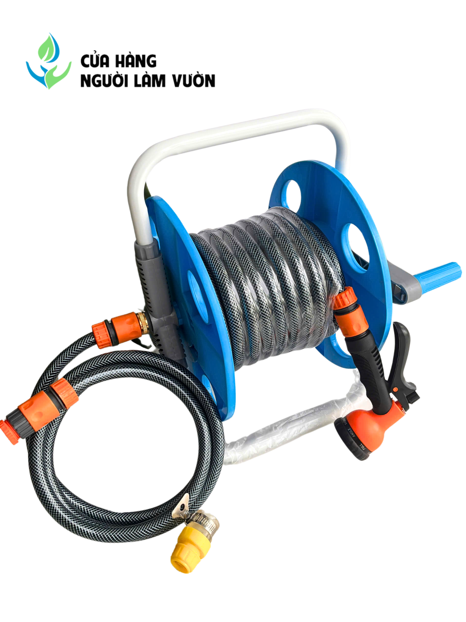 Bộ rulo cuộn vòi xịt nước, tưới cây dài 10m, 15m, 20m, 30m, vòi xịt tư ...