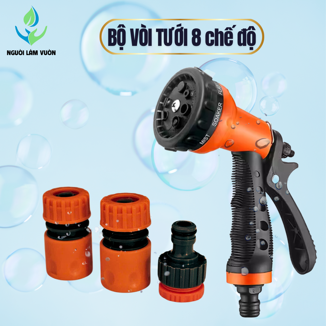 Bộ rulo cuộn vòi xịt nước, tưới cây dài 10m, 15m, 20m, 30m, vòi xịt tư ...
