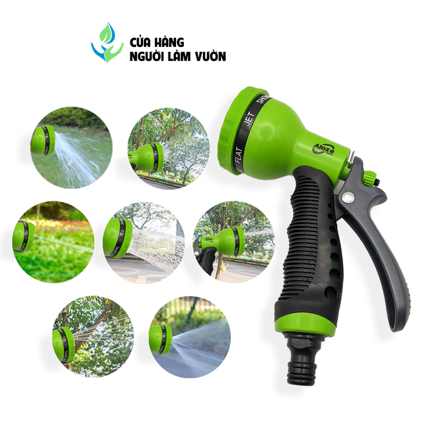 Vòi phun nước 7 chế độ tưới cây dọn rửa vệ sinh ALOZA – NGƯỜI LÀM VƯỜN