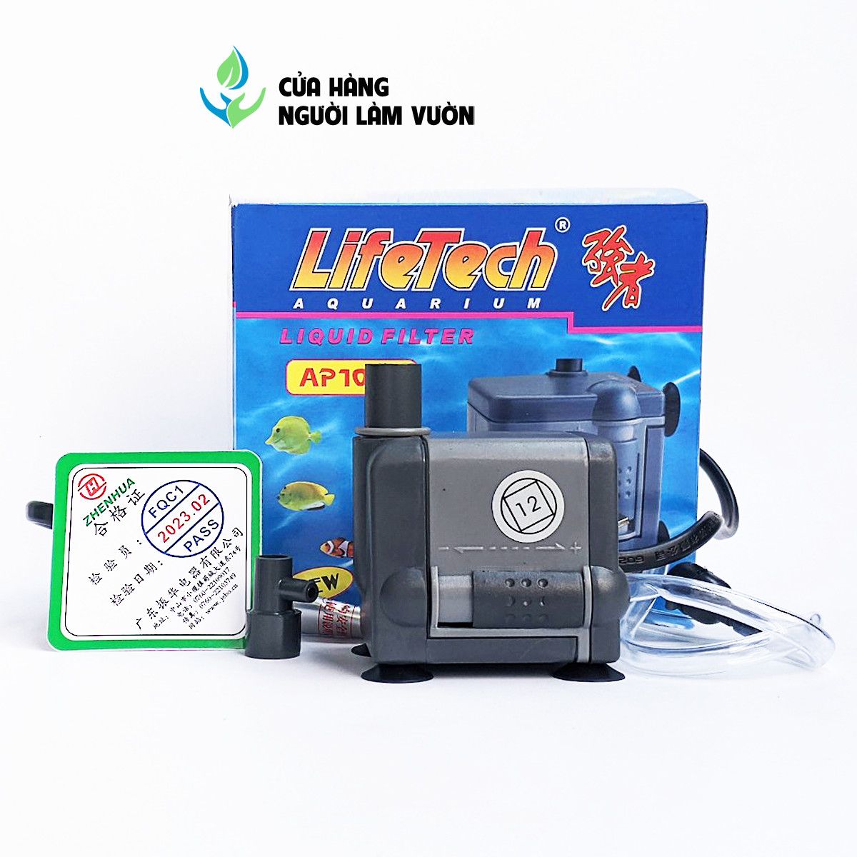 Máy bơm hồ cá dạng chìm LIFETECH model AP1000 6.5w- 400l/h - dùng cho – NGƯỜI LÀM VƯỜN