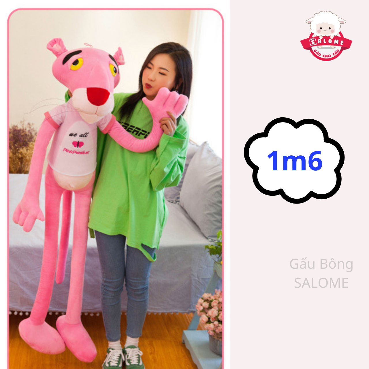 Gấu Bông Báo Hồng 1M5 SALOME, Thú Nhồi Bông Đồ Chơi Cho Bé – Xưởng Gấu ...