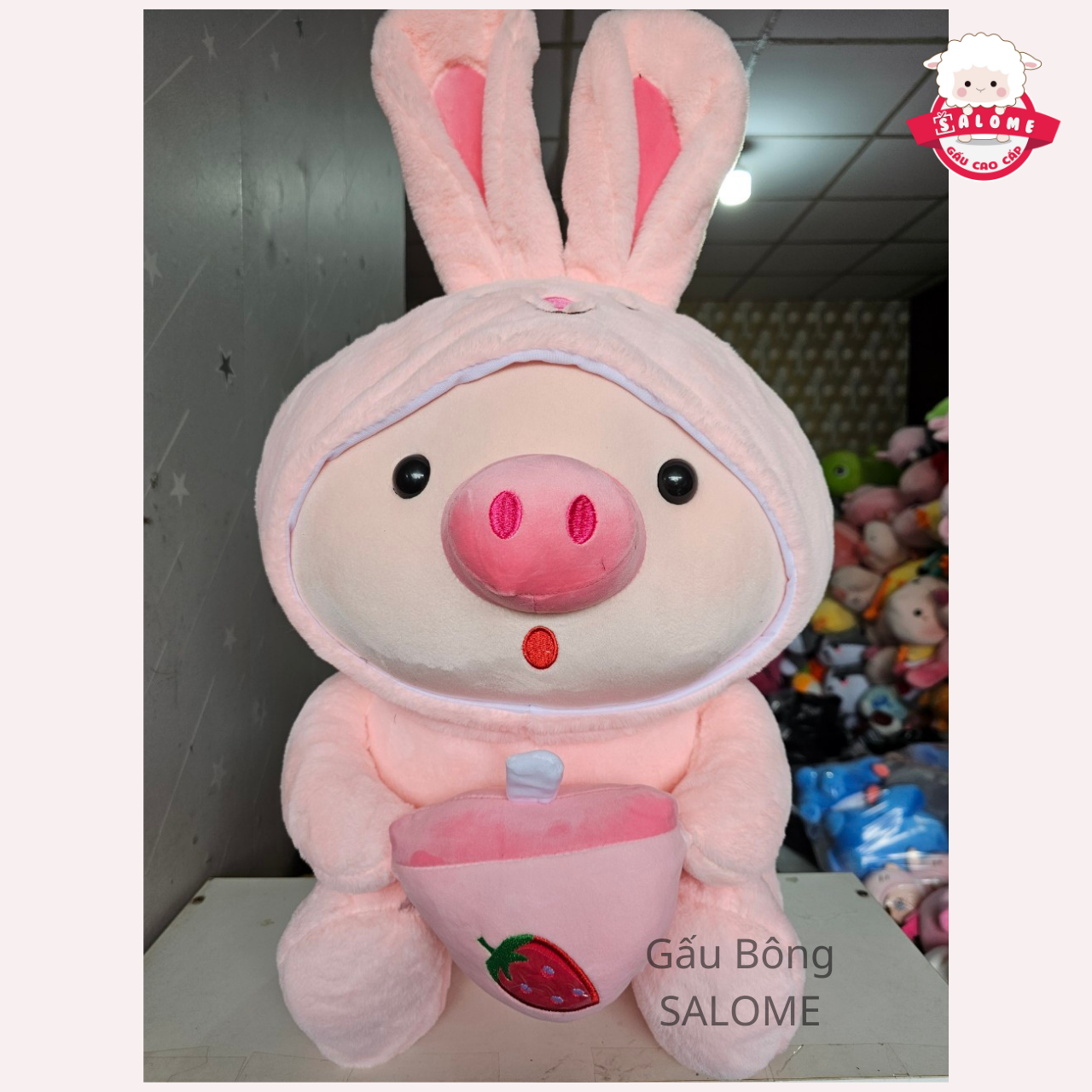 Gấu Bông Heo Cosplay Ôm Bình Sữa SALOME, Thú Nhồi Bông Cao Cấp – Xưởng ...