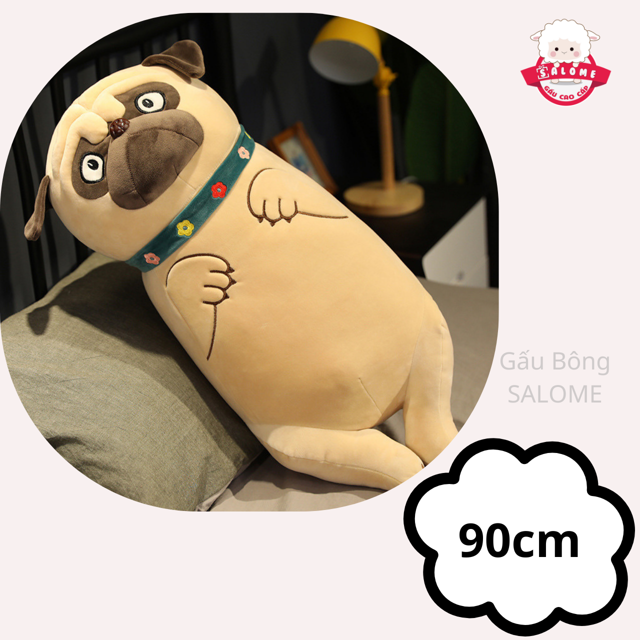 Gấu Bông Chó Pull Mặt Xệ Đứng, Thú Nhồi Bông Chó Mặt Nhăn SALOME ...