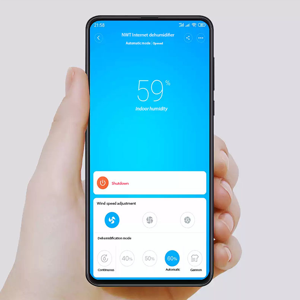 Máy hút ẩm thông minh New Widetech 18L – Xiaomi Store