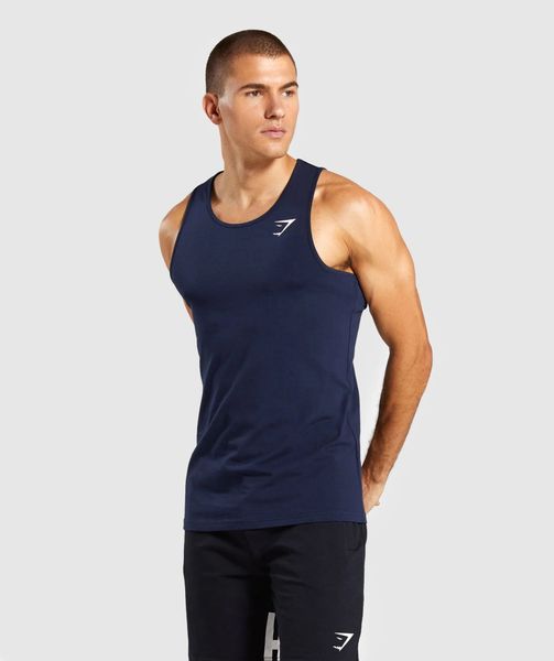CRITICAL TANK – NAVY – LukeAesthetic