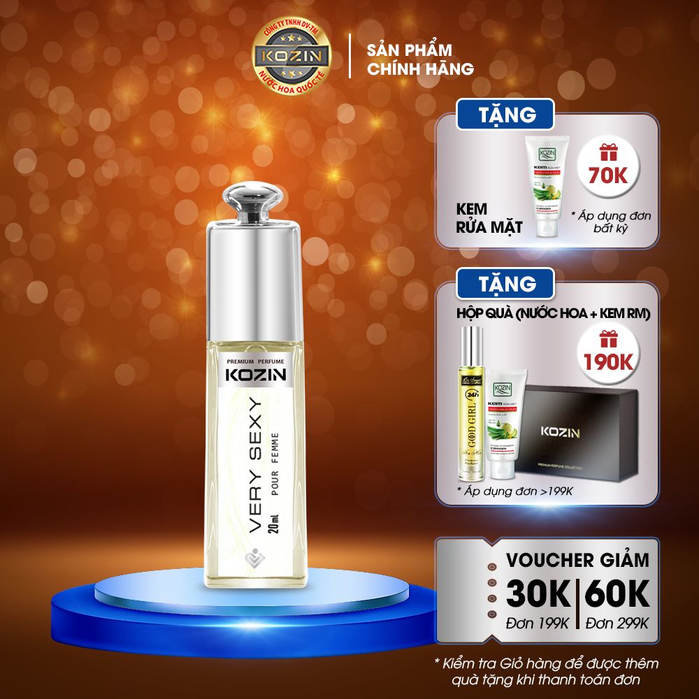 Nước hoa nữ life style KOZIN VERY SEXY 20ml - KOZIN VIETNAM