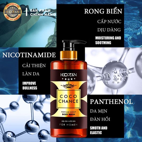 Sữa tắm nước hoa nữ KOZIN COCO CHANCE 500ML - KOZIN VIETNAM