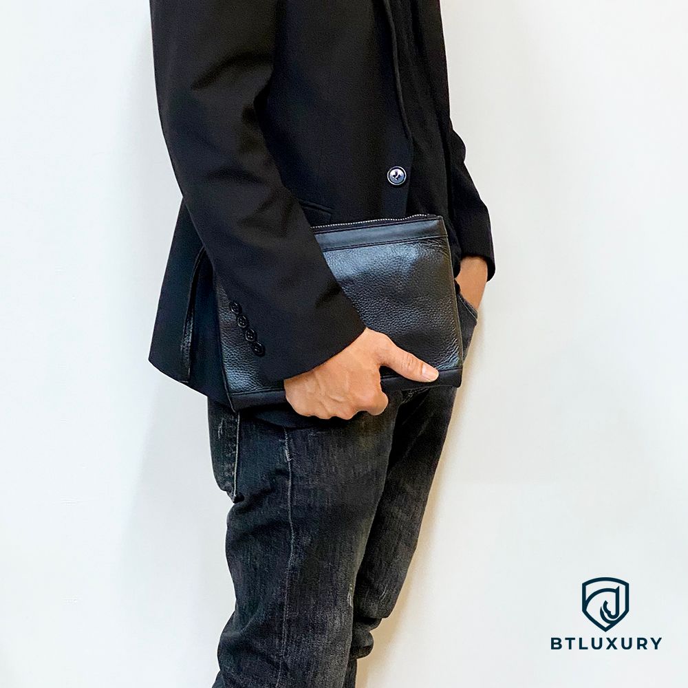Clutch nam TANA, Túi Ipad Mini cầm tay nam da bò hạt mill cao cấp ...