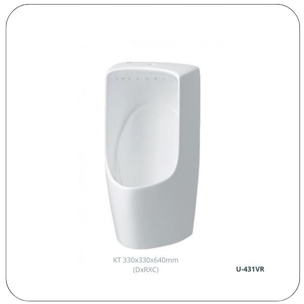 Bồn tiểu nam Inax treo tường U-431VR chính hãng giá tốt – nhaminhdep