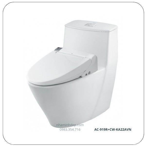 Bồn cầu 1 khối nắp điện tử Inax AC-919R+CW-KA22AVN sang trọng – nhaminhdep